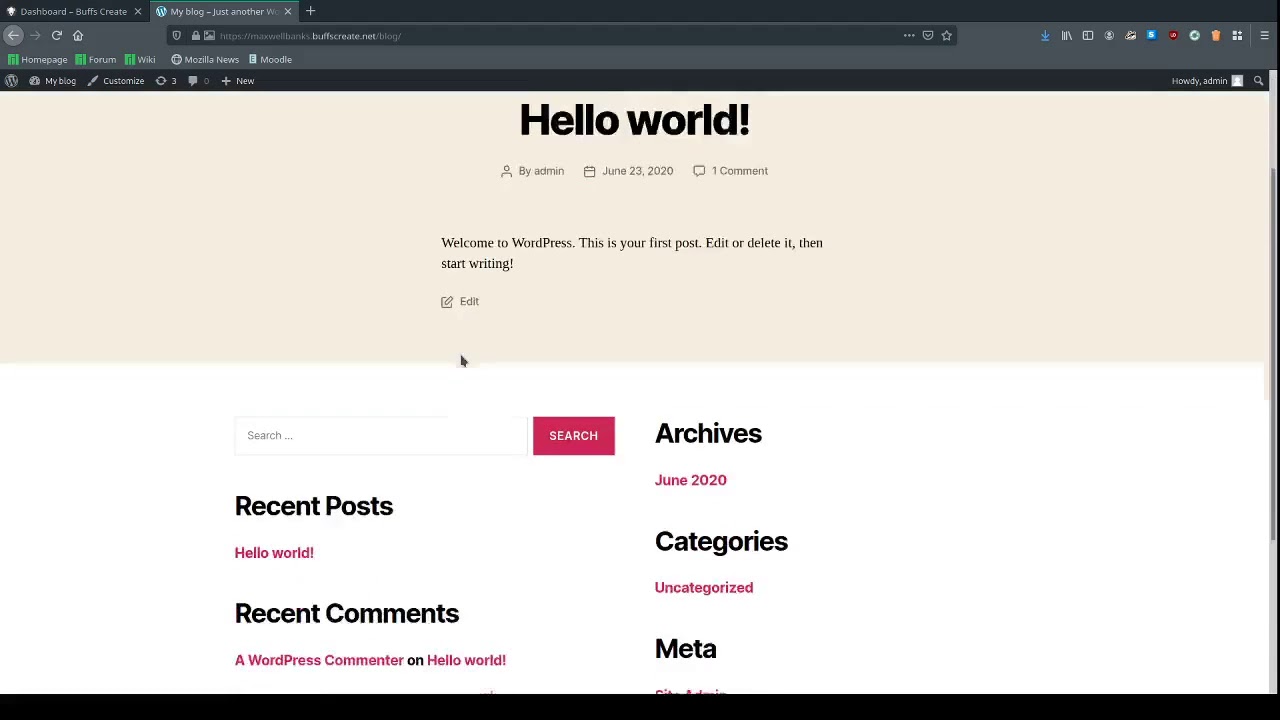 Wordpress Basics Youtube