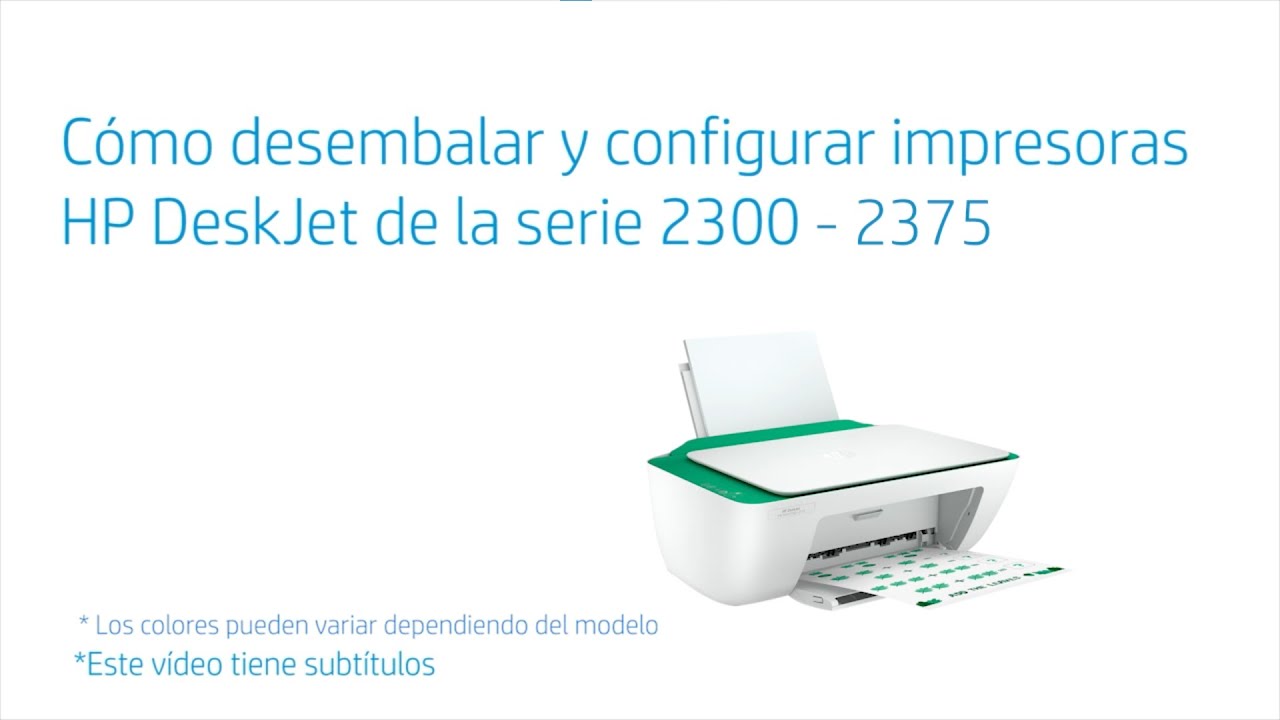Configuración de la impresora HP DJ 2375 - Fastrax - YouTube