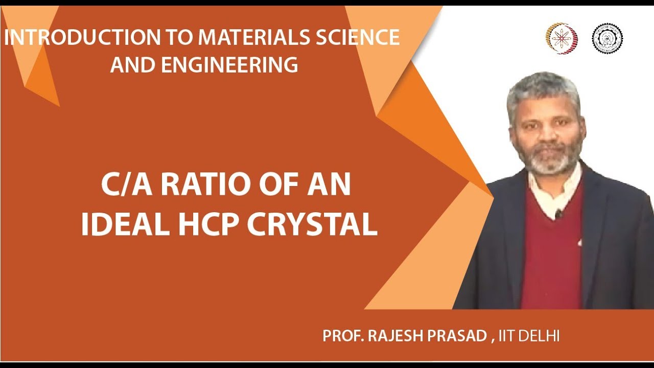 c/a ratio of an ideal HCP crystal - YouTube