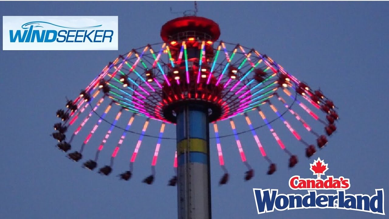 WindSeeker at Night: Canada's Wonderland - YouTube