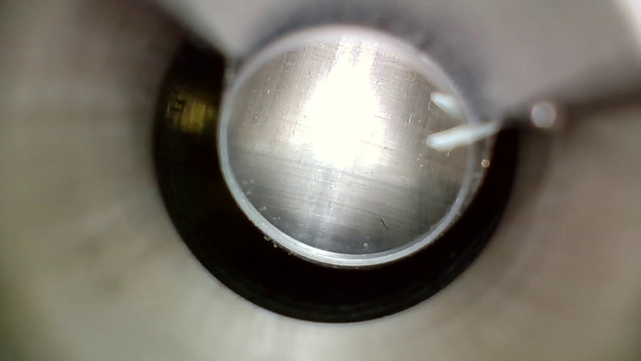 Bore scope of new, mid grade barrel - YouTube