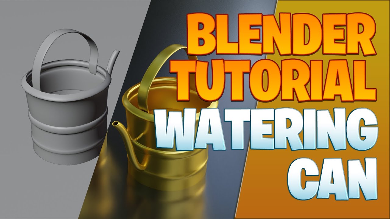Watering can - Blender Tutorial - YouTube