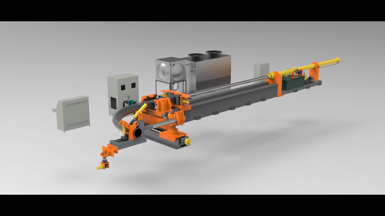 High Frequency Induction Pipe Bending Machine From Liming 1994 - YouTube