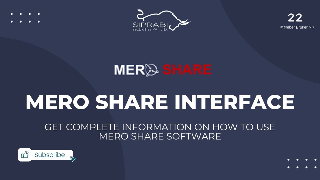 Complete video on Mero Share Interface. - YouTube