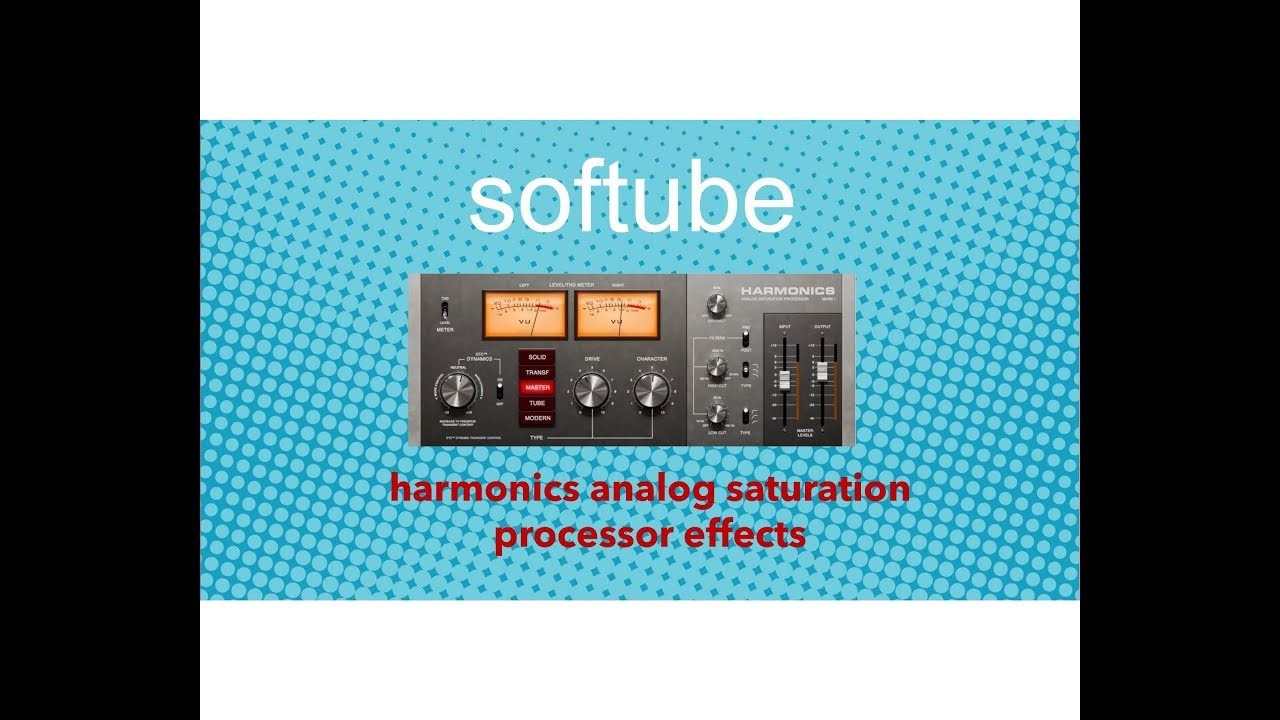 softube-harmonics analog saturation processor effects - YouTube