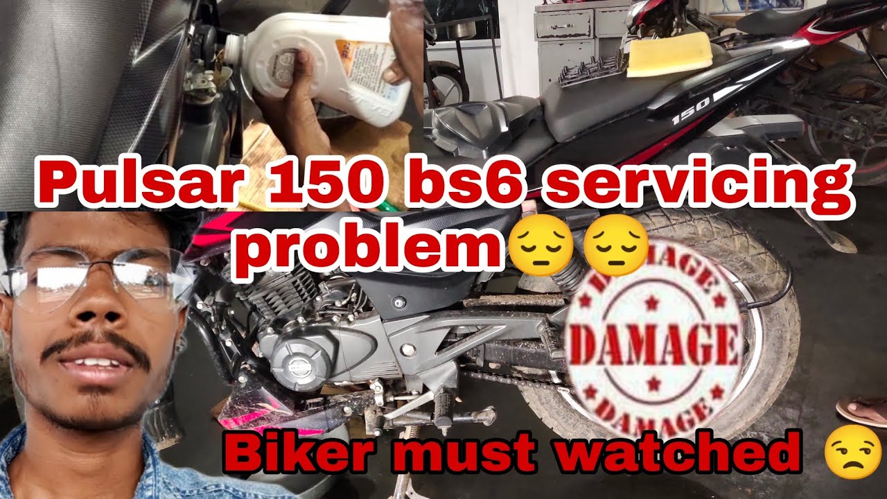 Pulsar 150 bs6 servicing problem 😔 - YouTube