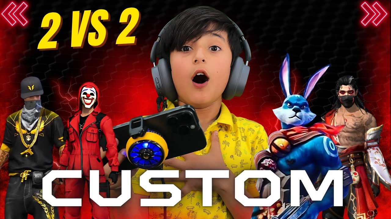 🔥Epic 2v2 CUSTOM Room Battle! | Intense Free Fire Showdown 😱🎮 | Iphone 15 Pro Max - YouTube