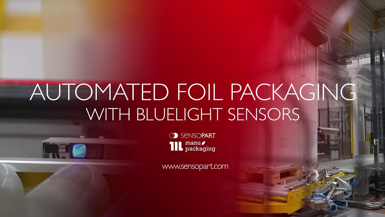 Automated Foil Packaging with BlueLight sensors - YouTube