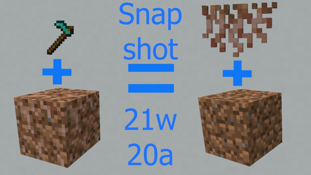 Minecraft Snapshot 21w 20a - YouTube