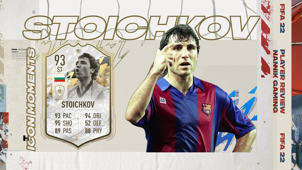 93 STOICHKOV ICON MOMENTS PLAYER REVIEW FIFA 22 - YouTube