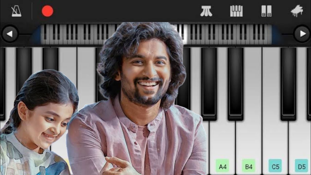 Gaaju Bomma Song | Hi Nanna | Easy Piano Tutorial | Perfect Piano - YouTube