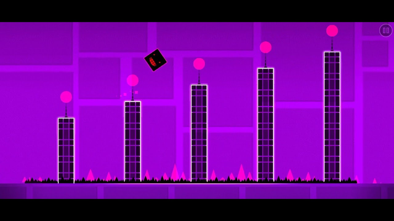geometry dash, but scary cube - YouTube