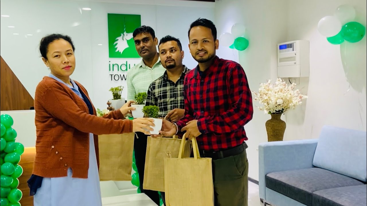 Indus tower Guwahati .(inauguration day of our new office at new place ...
