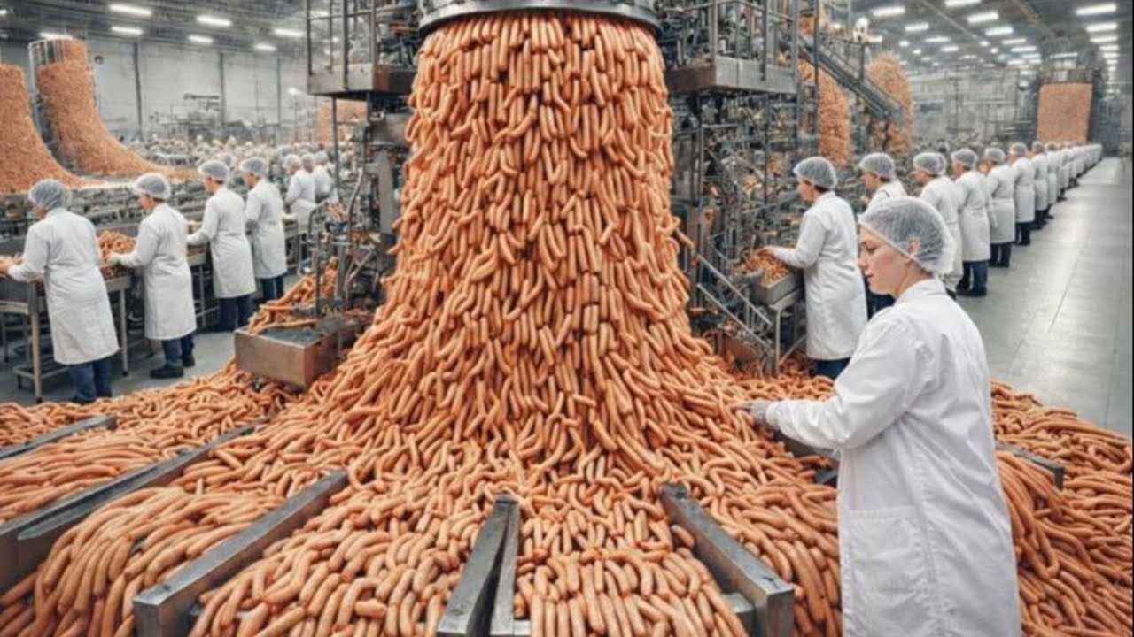 Inside a Modern Pork Sausage Factory – A Complete Industrial Production ...