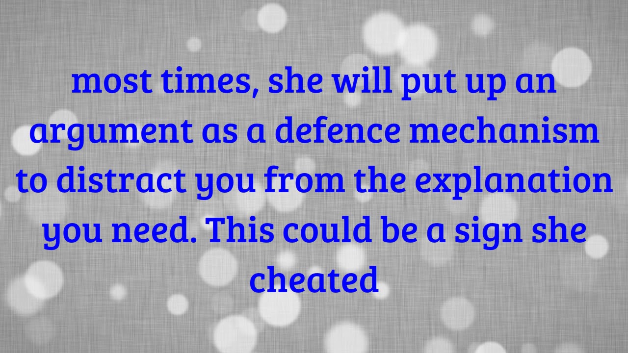 7 Signs She Cheated On You Last Night - YouTube