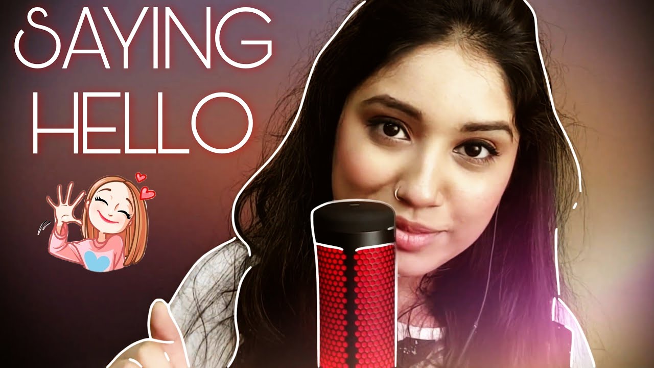 ASMR | Saying (HELLO)👋 In 10 Different Languages With Hand Movements ...