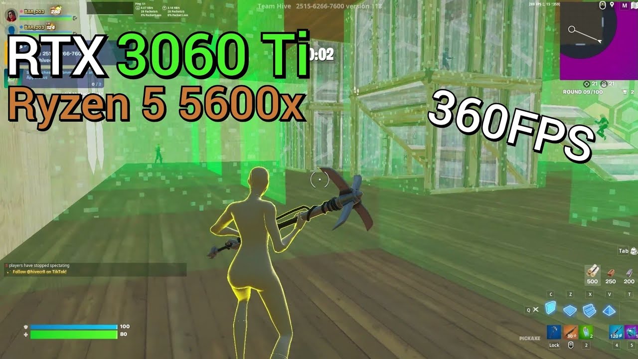 RTX 3060 Ti + Ryzen 5 5600x 🤩 Box pvp 🤩 Satisfying Fortnite 360 FPS ...