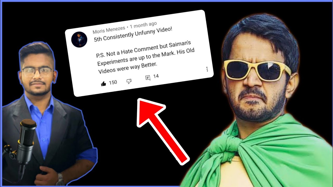 Saiman Says = Unfunny? | Saiman Says Reacts to My Criticism Comment ...