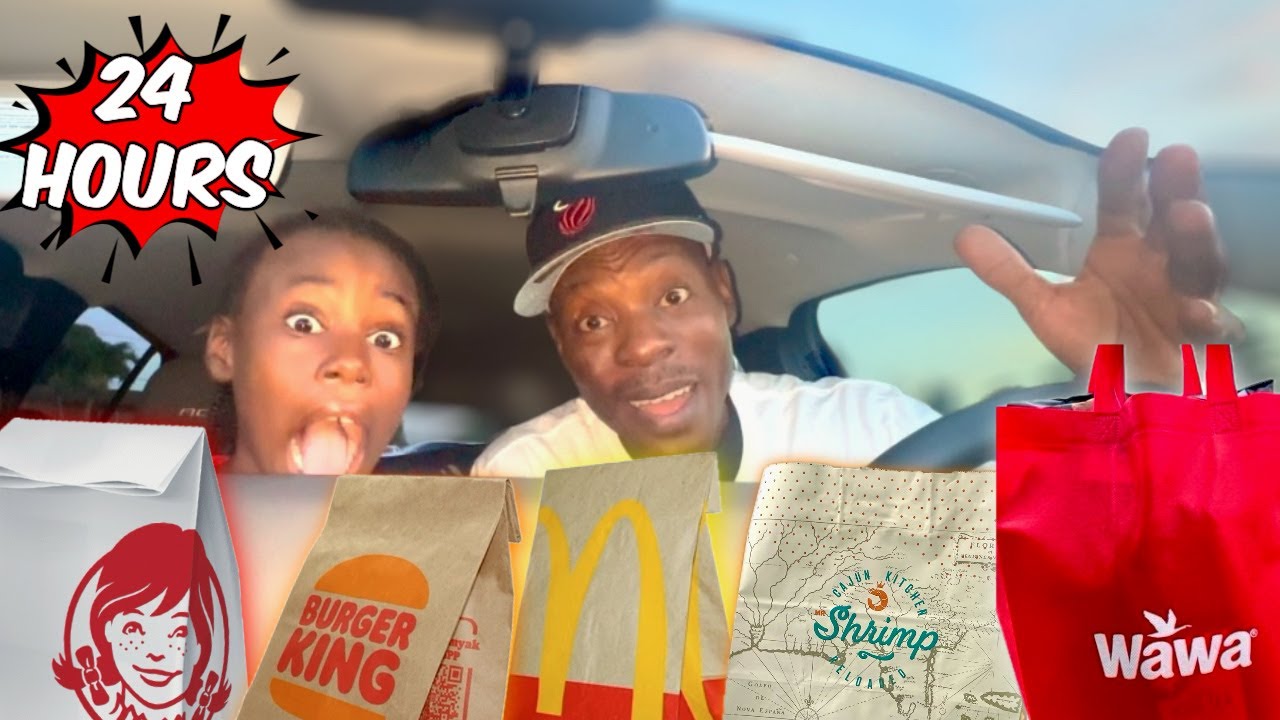 Eating Nothing But Fast Food for 24 Hours! - YouTube