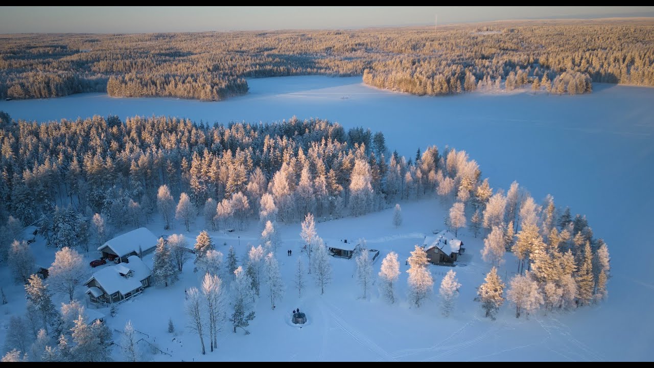 Winter in Lystikämä Country & Lake Retreat in Rovaniemi Lapland Finland ...