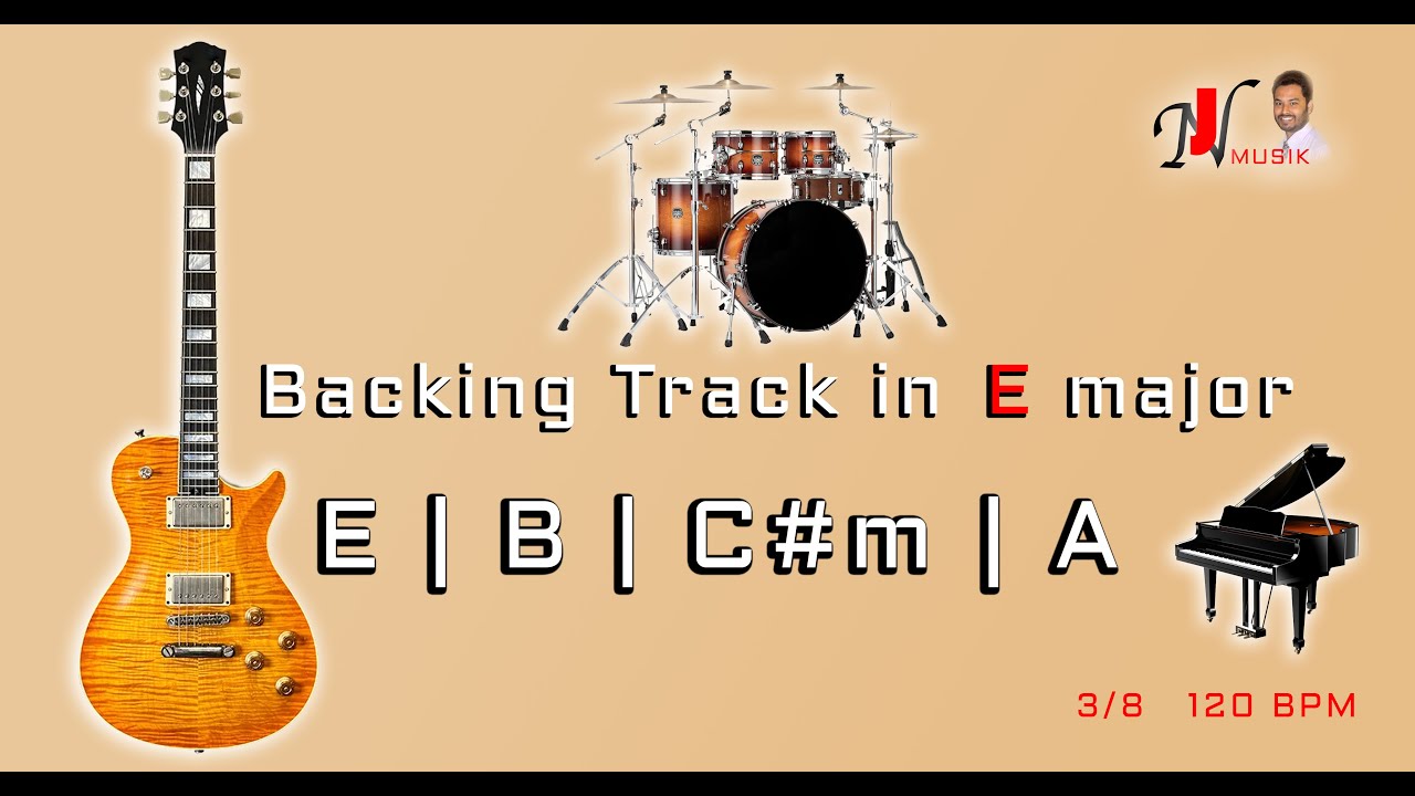 Soft Backing Track in E Major 120 BPM | Backing Track for Guitar | E ...