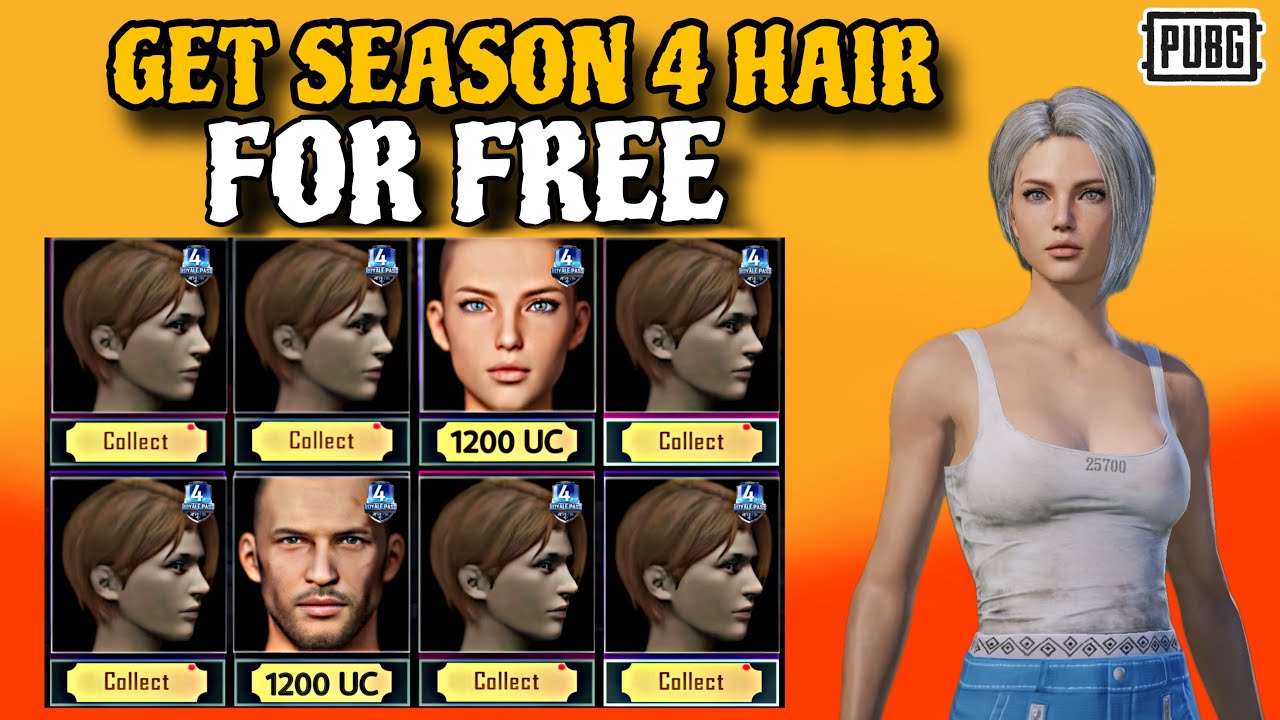 GET SEASON 4 HAIR FOR FREEEEEEE😍 | A5 ROYAL PASS | UC GIVEAWAY | PUBGM ...