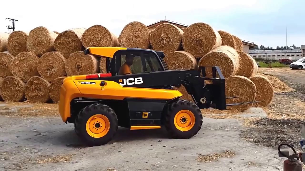 Маленький, да удаленький погрузчик JCB 516-40 AGRI - YouTube