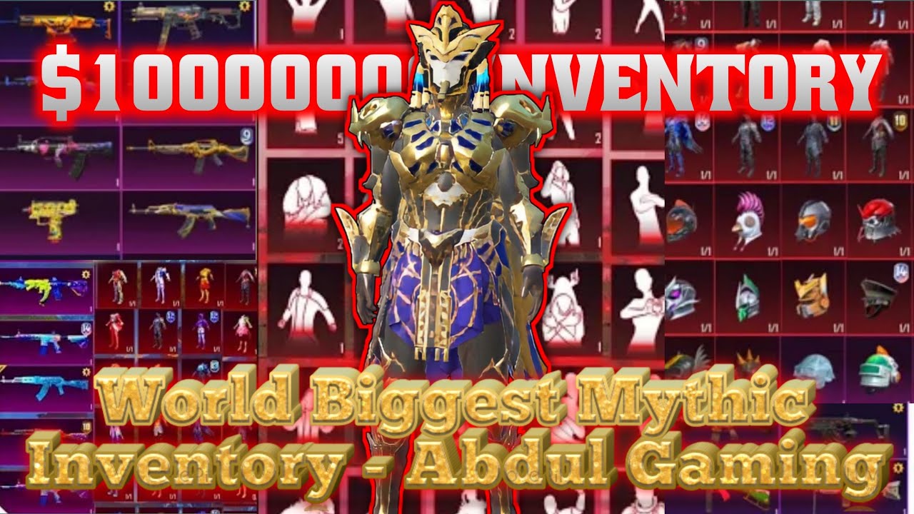 $50,000,000 UC |WORLD NO 1 ACCOUNT |PUBG MOBILE BIGGEST INVENTORY ...