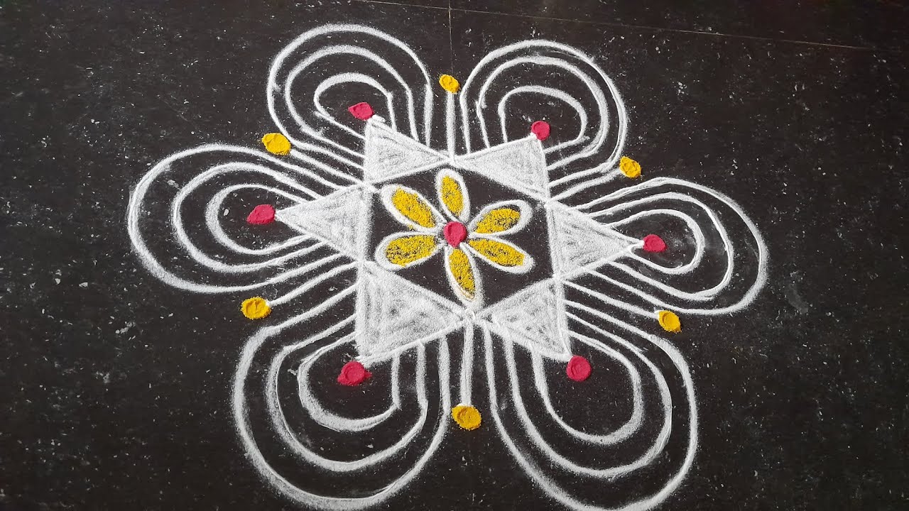 Very Unique Rangoli. White Rangoli - YouTube
