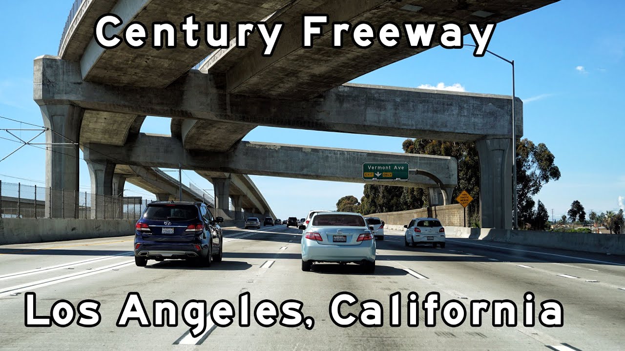 Century Freeway - Interstate 105 West - Los Angeles, California - YouTube