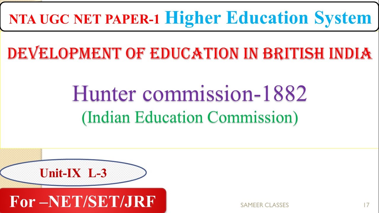 Evolution of Education in British India || Hunter commission || Indian ...