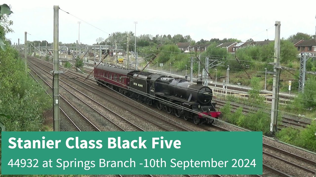 Stanier Class Black Five 44932 at Springs Branch - 10th September 2024 ...