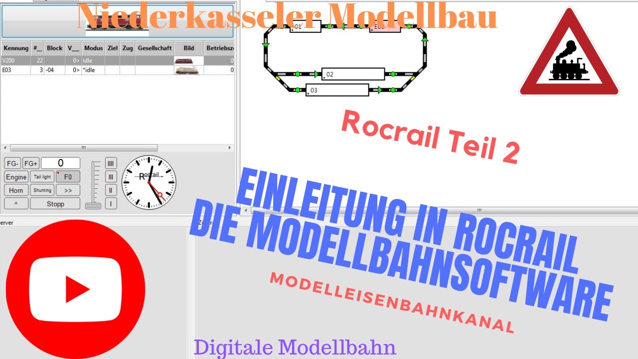 Rocrail Teil 2 Einleitung in Rocrail die Modellbahnsoftware für ...