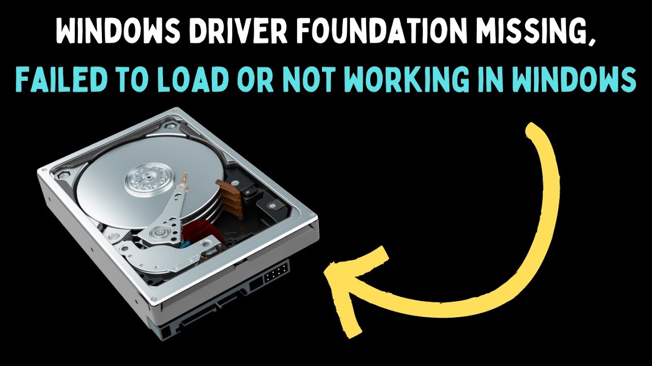 How to Fix Windows Driver Foundation Missing, Failed to Load or Not Working in Windows 11 - YouTube