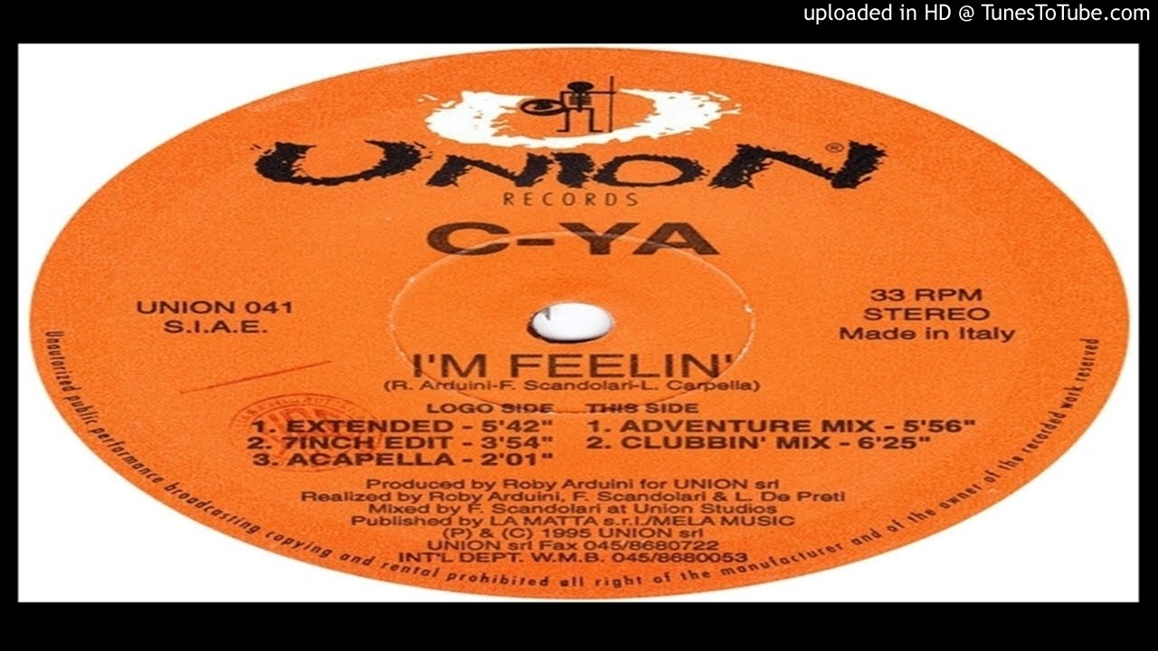 C-Ya – I'm Feelin' (Extended – 1995) - YouTube