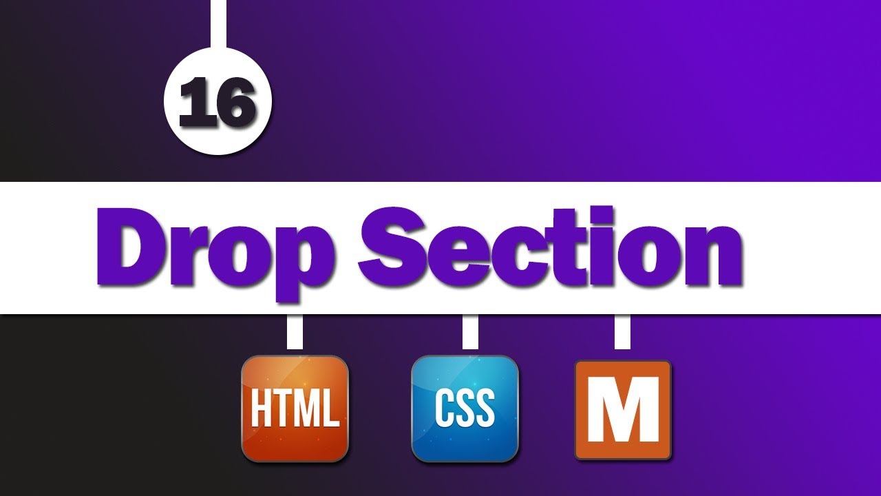 16 - ( Design Template ) Drop Section - YouTube