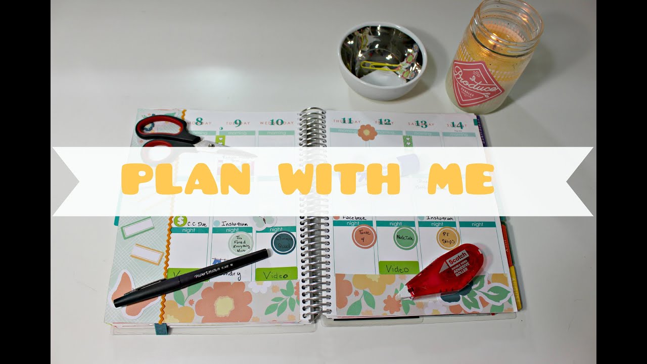Plan With Me Decorating My Planner #29 - YouTube
