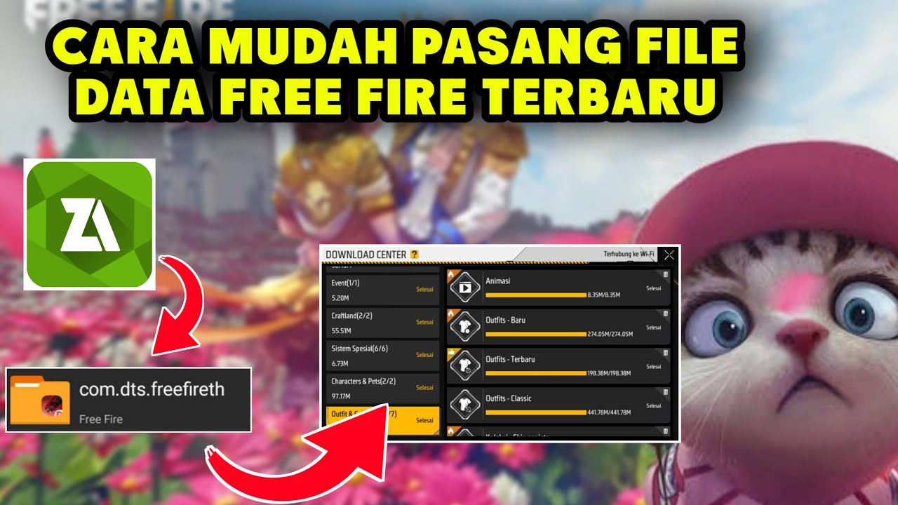 CARA PASANG FILE DATA FREE FIRE TERBARU 2023 - YouTube