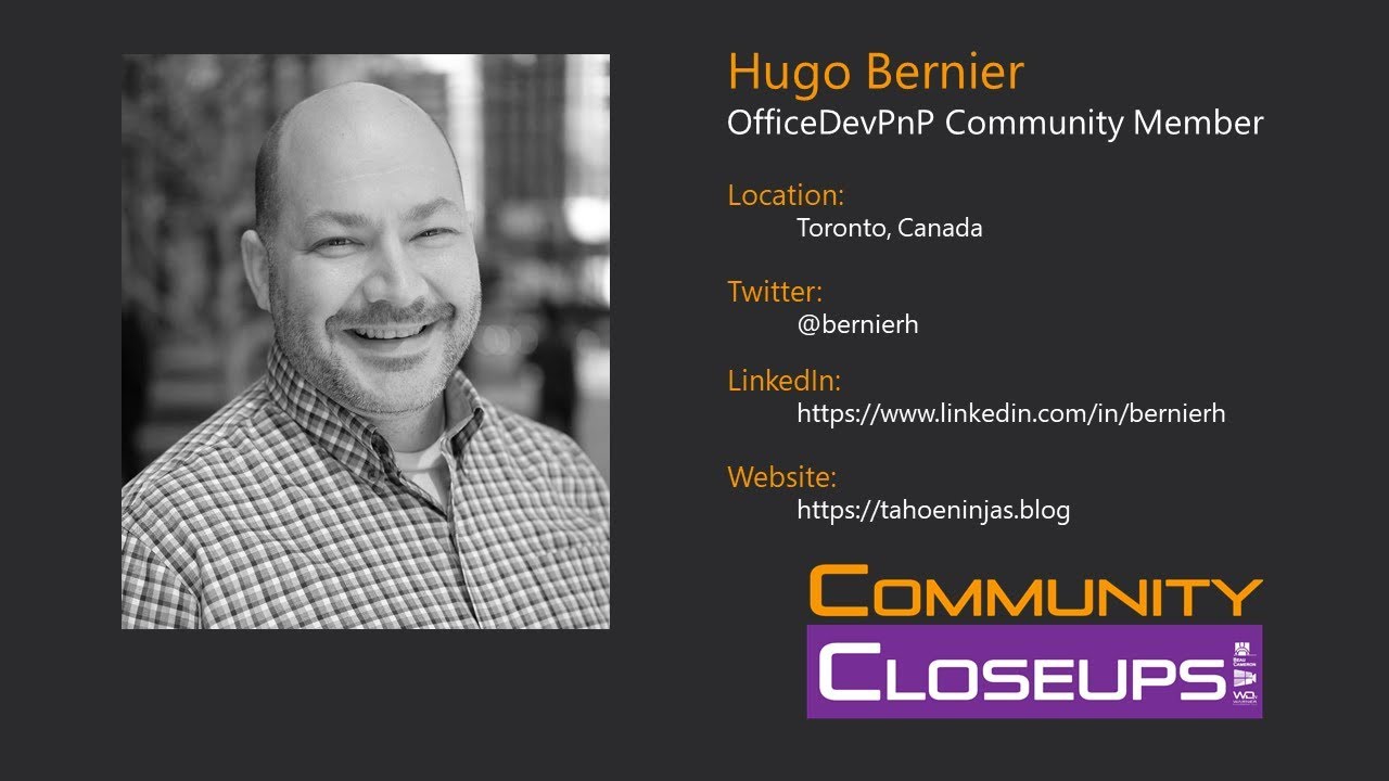 Community Closeups - Hugo Bernier - YouTube