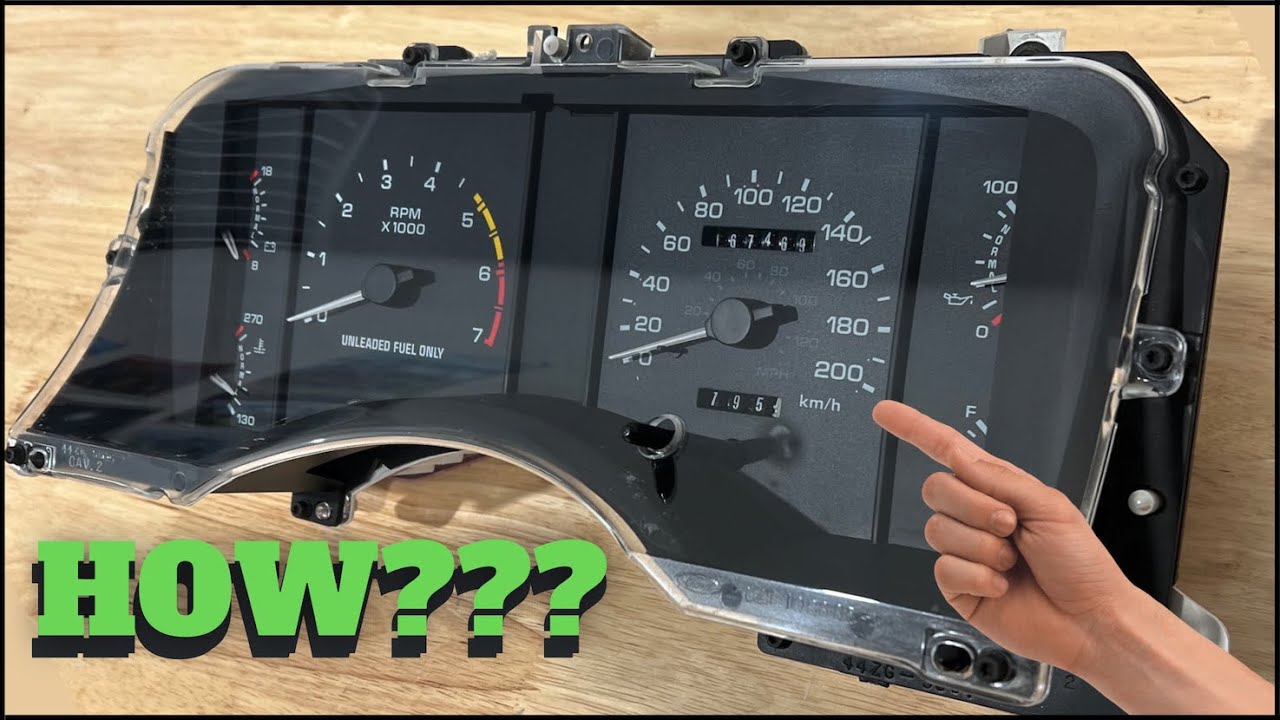 Instant Difference! I Restored A 33 Year Old Gauge Cluster To Almost ...