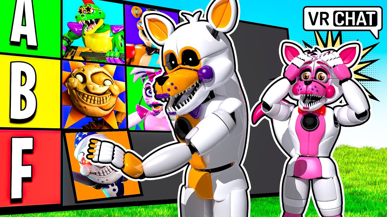 LOLBIT Ranks FNAF Security Breach Character TIER LIST in VRCHAT with ...
