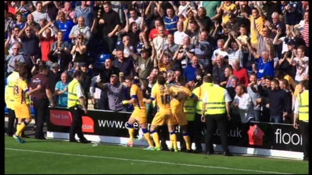 Calvin Andrew goal and full celebrations - Chesterfield v Stags ...