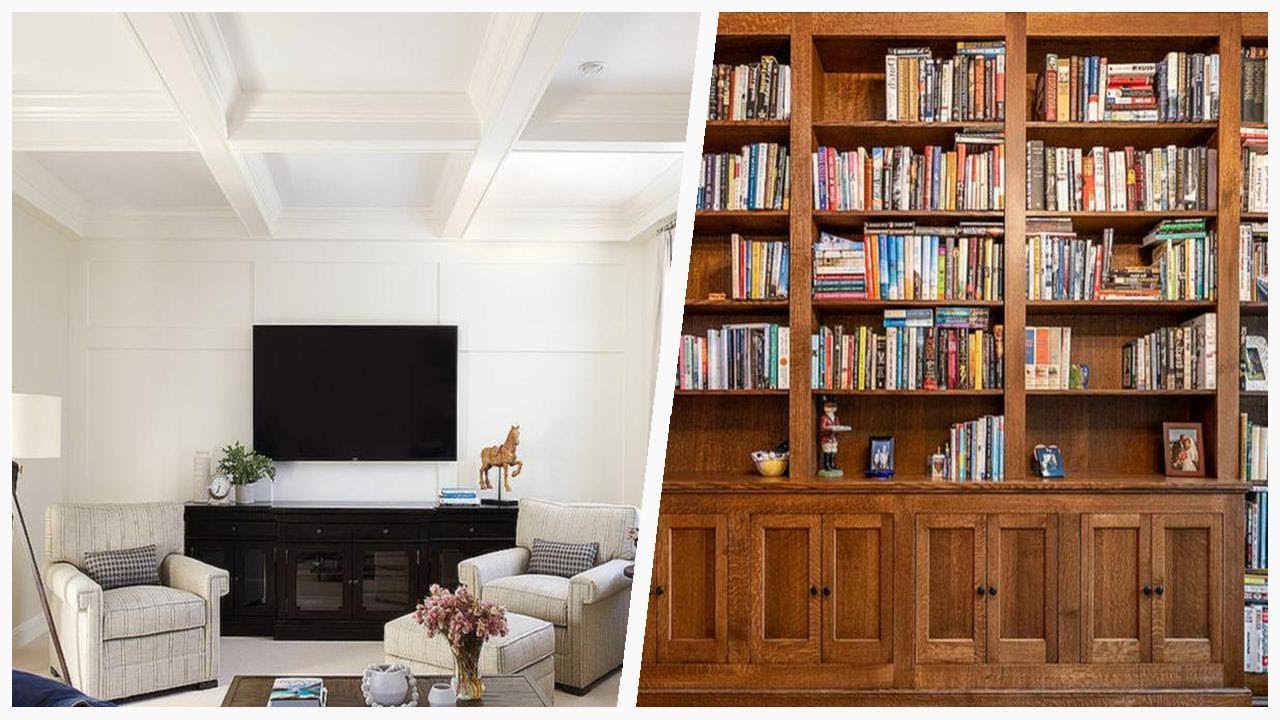 75 All Fireplace Surrounds Wainscoting Family Room Design Ideas You'll ...