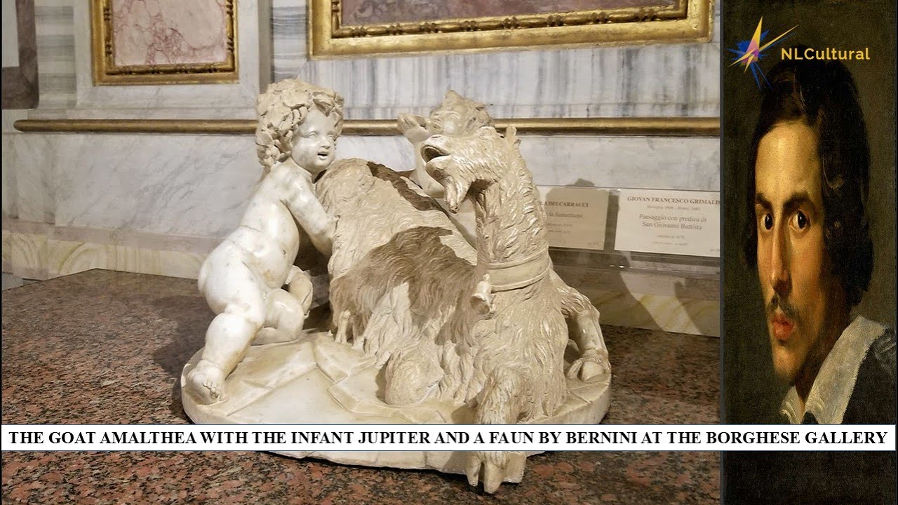 The goat amalthea with the infant Jupiter and a Faun by Bernini at the ...
