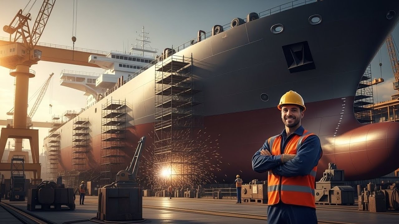 Inside a Mega Shipyard: The Stunning Process of Building a Giant Ship ...