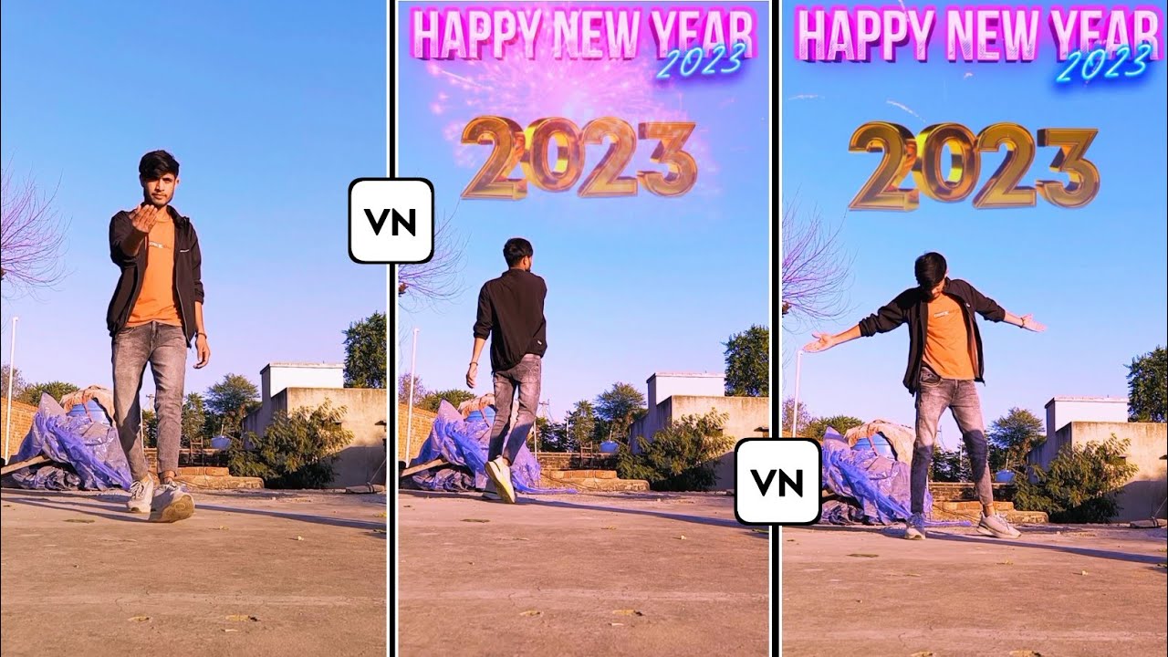 How To Happy New year Video Editing Tutorial In VN App | Avend Editor ...
