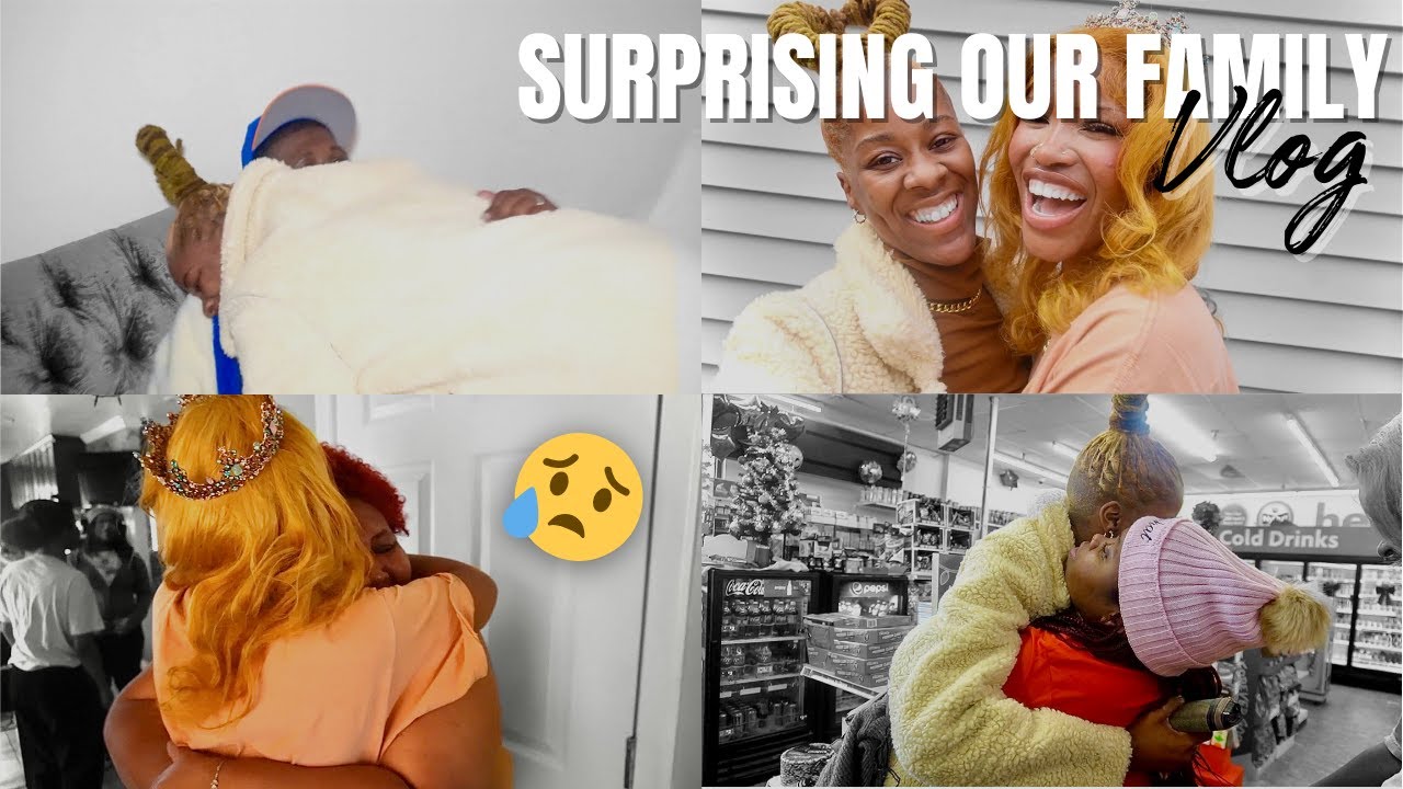 we surprised our families with this... ** EMOTIONAL ** - YouTube