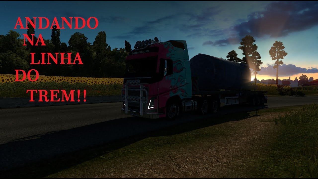 BUG EURO TRUCK SIMULATOR 2-ETS2- (TAMO NA LINHA DO TREM) - YouTube