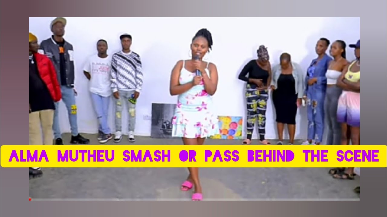 Alma Mutheu Smash or pass behind the scenes - YouTube