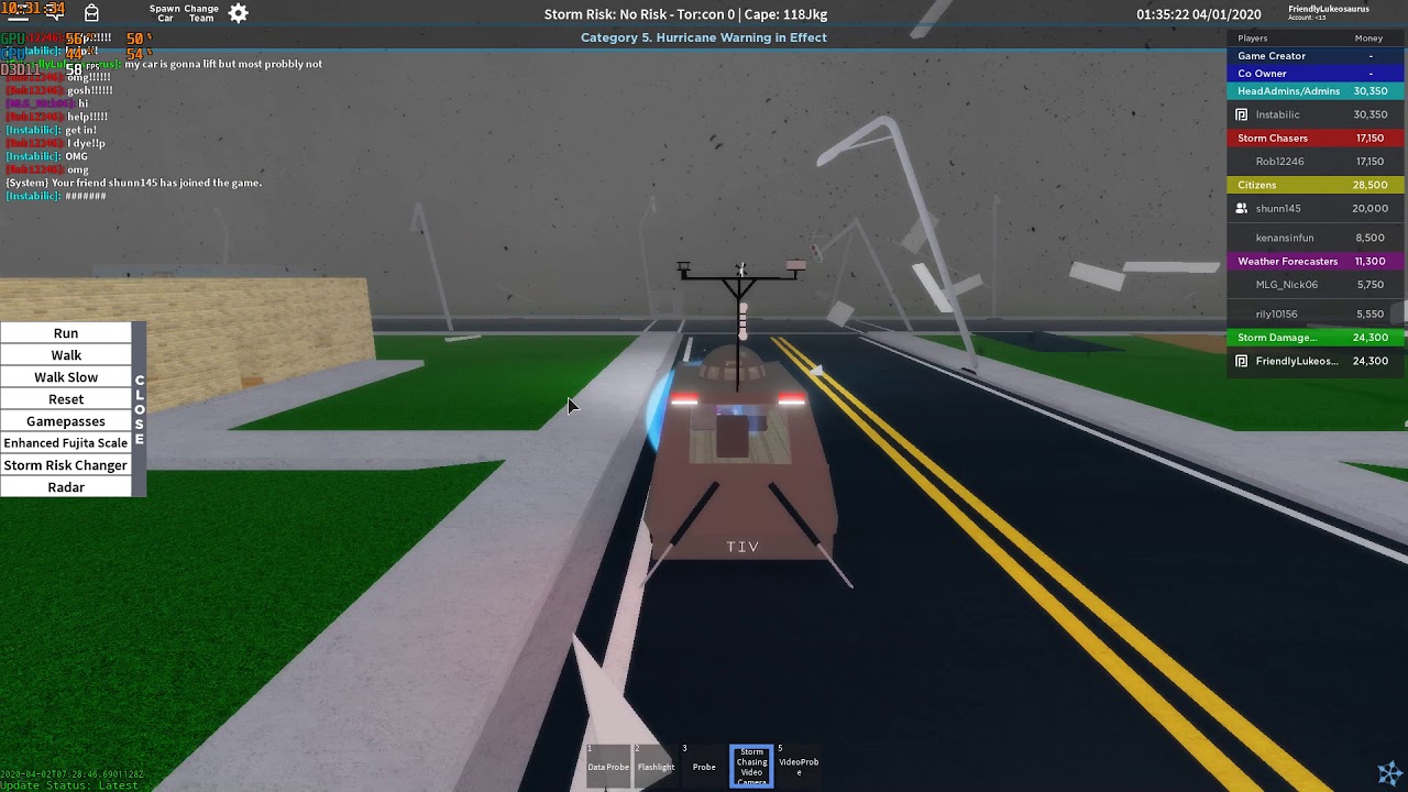 intercepting a category 5 hurricane | Project Oklahoma | roblox - YouTube